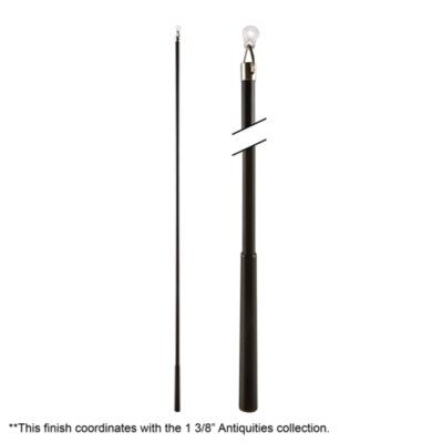 Metal Baton with Plastic Attachment - 36" /SK | AriA Metal Hardware