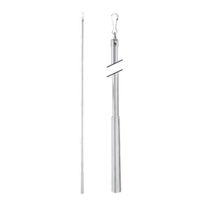 Metal Baton with Steel Clip - 36" /CH | AriA Metal Hardware