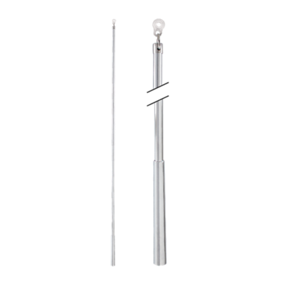 Metal Baton with Plastic Attachment - 48" /CH | AriA Metal Hardware