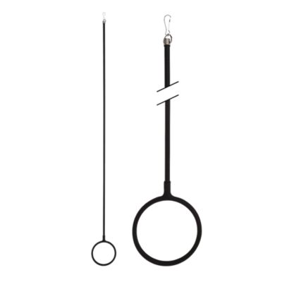 Handicap Metal Baton with Steel Clip-48", Matte Black | AriA Metal Hardware