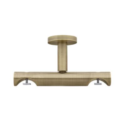 1 3/8" H-Rail Double Ceiling Bracket /AB | AriA Metal Hardware