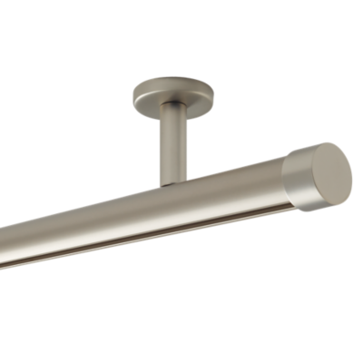 1 1/8" Single Rod Kit | Ceiling Mount 12' /SN | AriA Metal Hardware