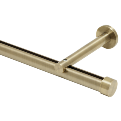 1 1/8" Single Rod Kits | Wall Mount 6" Projection 12' /AB | AriA Metal ...