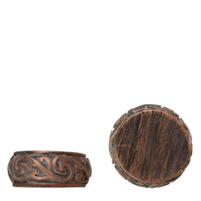 3" Iron Scroll End Cap /CP | Finestra Custom Hardware