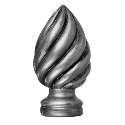 3" Swirl Finial /PT | Finestra Custom Hardware