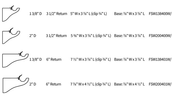Single Brackets | Finestra Wood Hardware