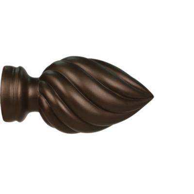 2" Swirl Finial /BZ | Finestra Custom Hardware