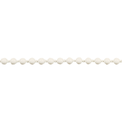 Continuous Plastic Bead Chain, 5' drop Off-White | Rowley | Rowley