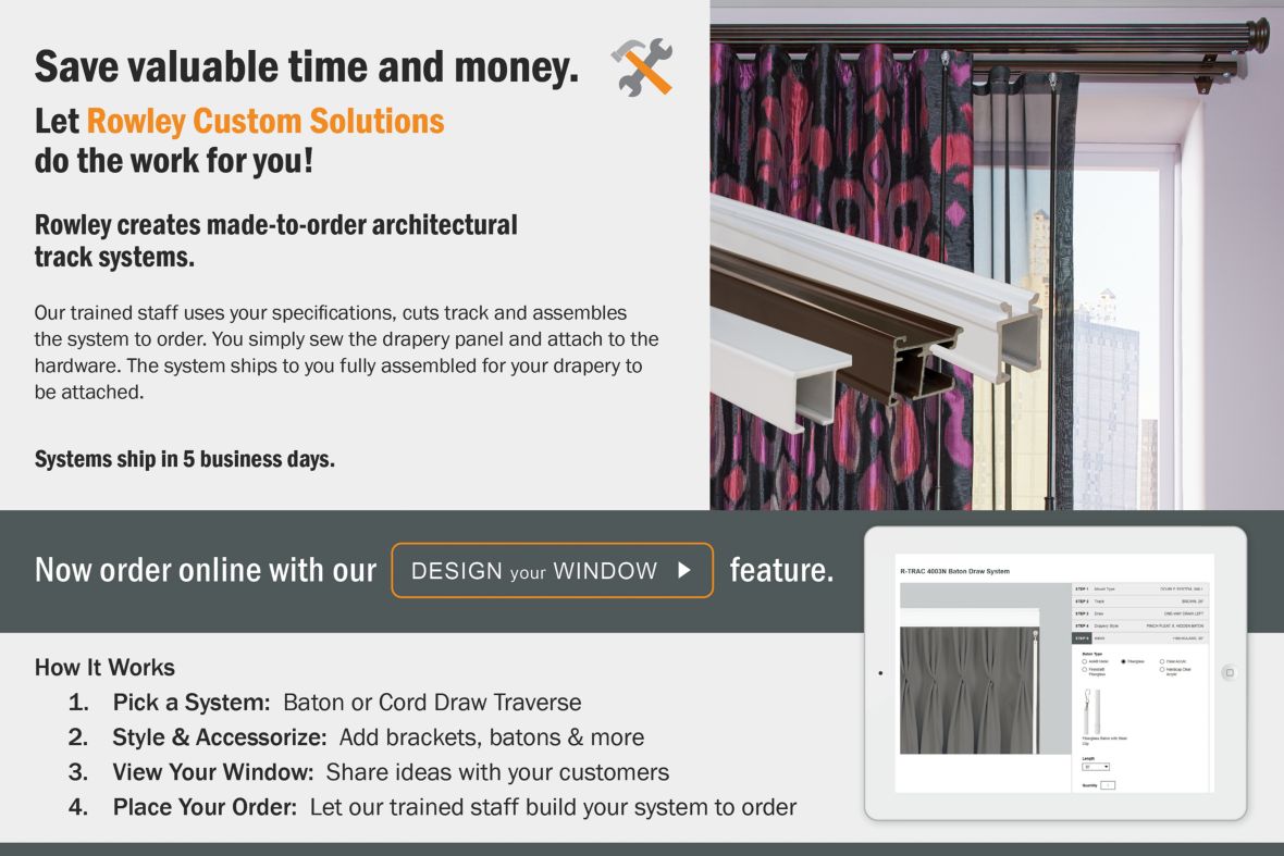 Drapery Tracks: Custom Track Solutions | Rowley