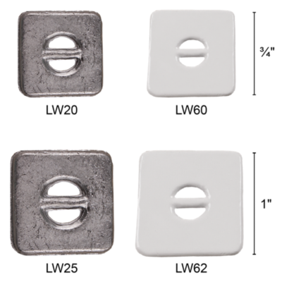 Square Lead Weights - Drapery Weights | Rowley